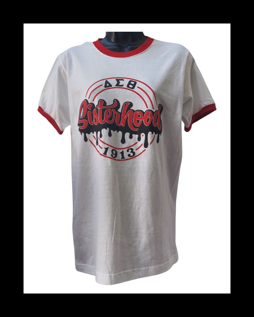 DST Sisterhood Ringer SS Shirt – Ravenunlimited