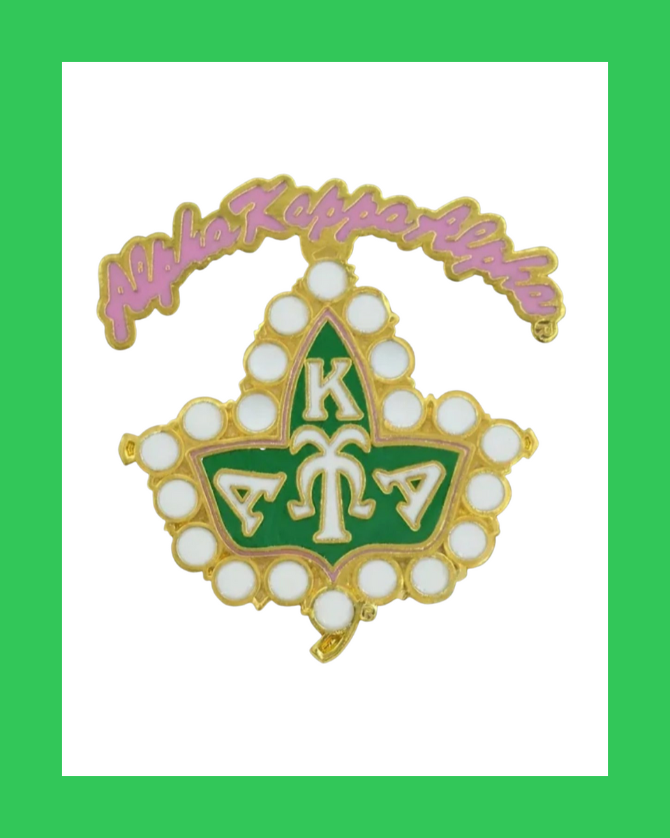 AKA Rocker Lapel Pin w/Mascott – Ravenunlimited